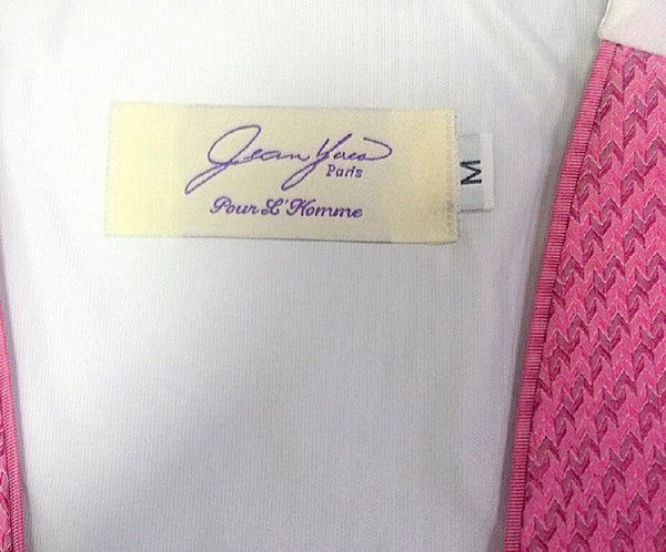 New- Jean Yates Paris- Pink Geometric Formal Dress Vest- size M – Mentauge