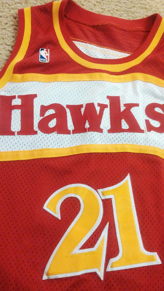 Vintage NBA Atlanta Hawks- #21 'Dominique Wilkins'- Retro Game Jersey ...
